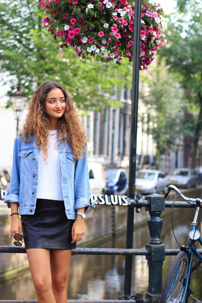 Wearing Denim and Leather in lovely Amsterdam - Personal Blog by Ranim ...